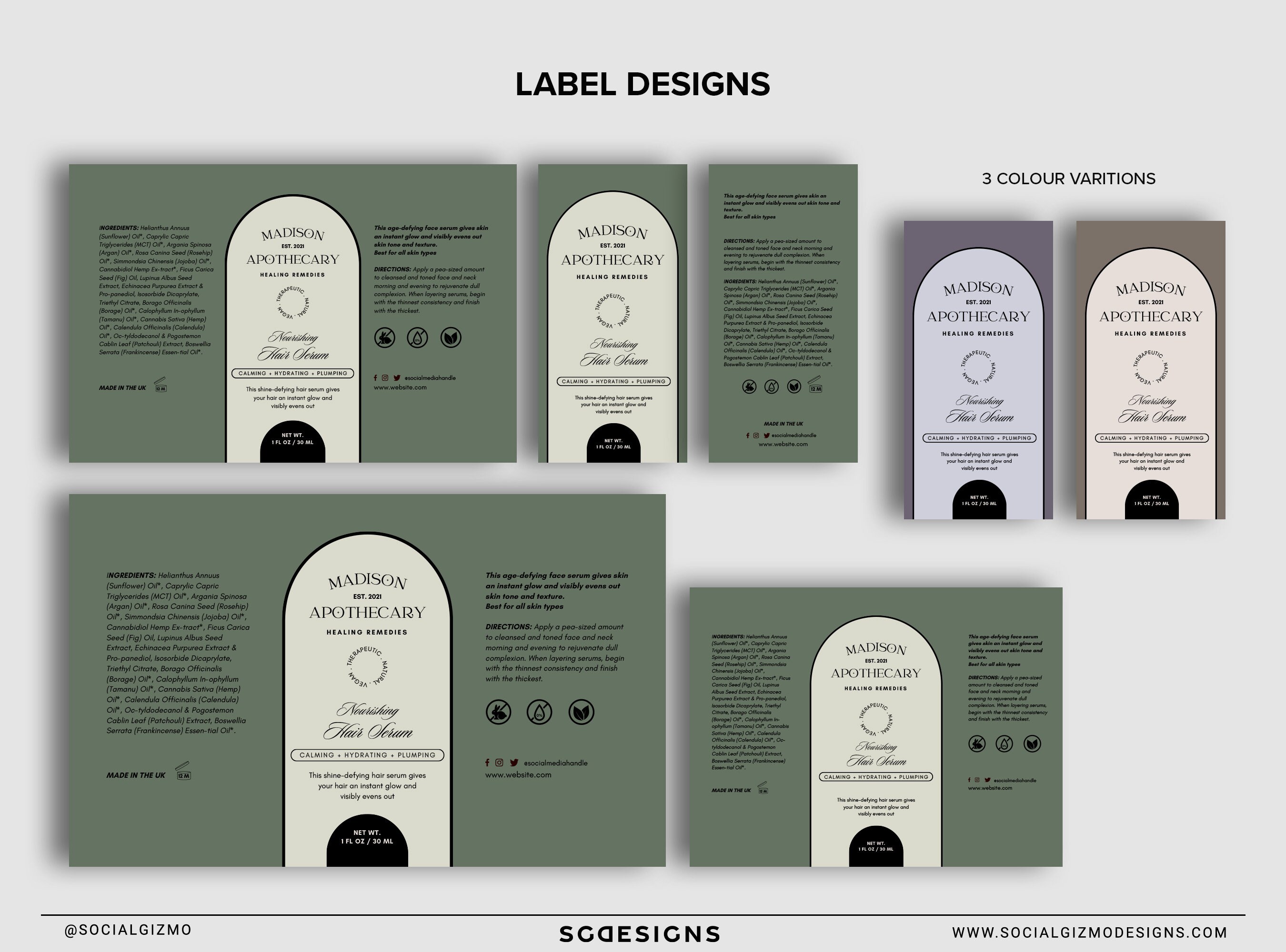 DIY Apothecary Bottle Label Editable Elegant Mousse Label - Etsy