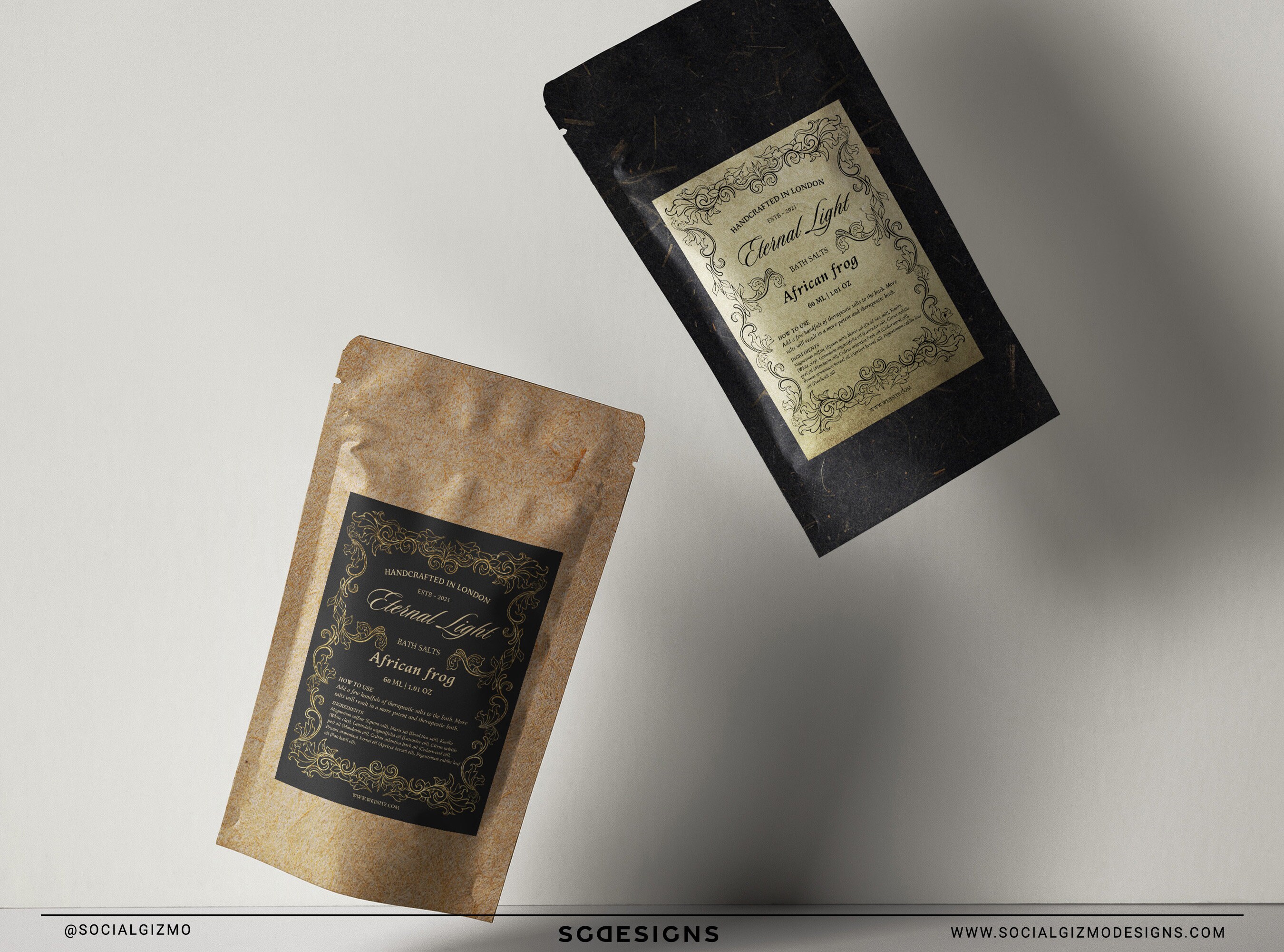 Apothecary Pouch Label Template, DIY Pouch Label, Editable Bath Soak ...