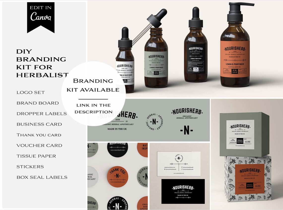 Editable Cosmetic Labels Vintage Label Set Design Apothecary - Etsy Canada