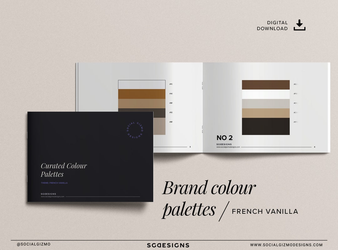 Brand Color Palette, Vanilla Color Palette, Soft Colour Schemes, Brand ...