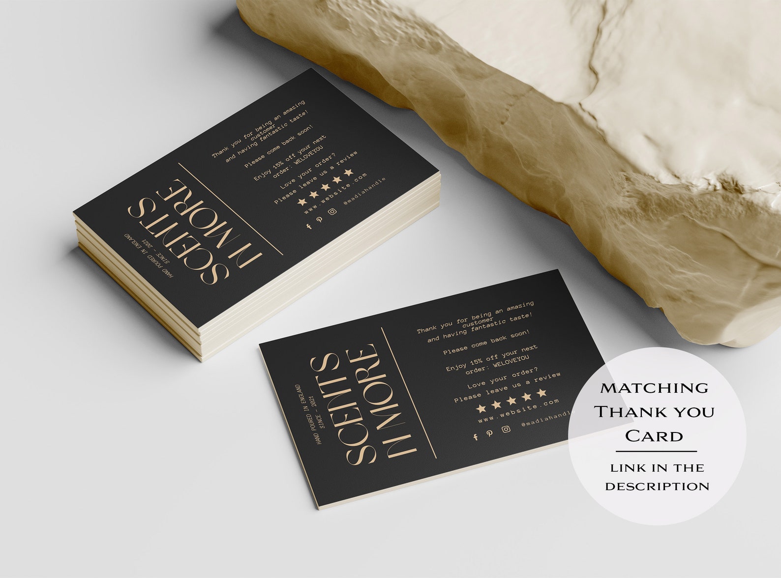 Black DIY Soap Belly Band Label Template, Modern Apothecary Soap Label ...