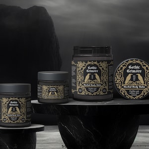 Editable Apothecary Body Product Labels, Witchcraft Jar Label Template ...