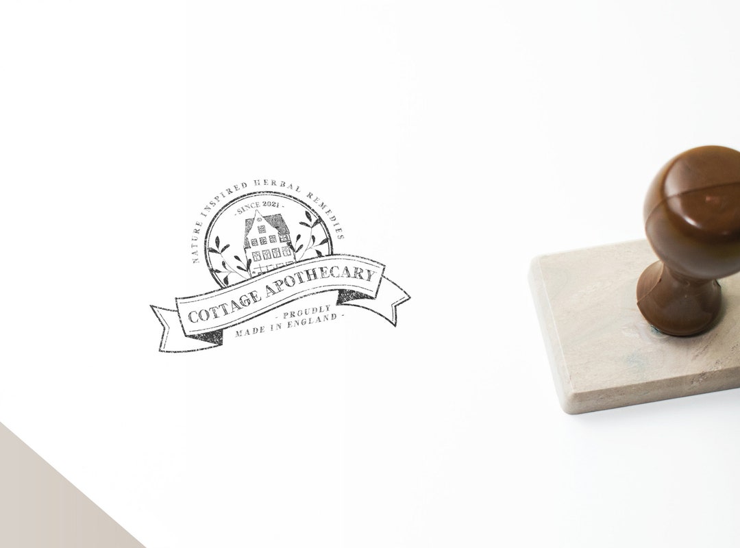 Vintage Farm House Logo Design, Rustic Logo Design for Botanist ...