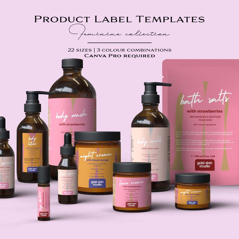 Cosmetic Labels - Etsy