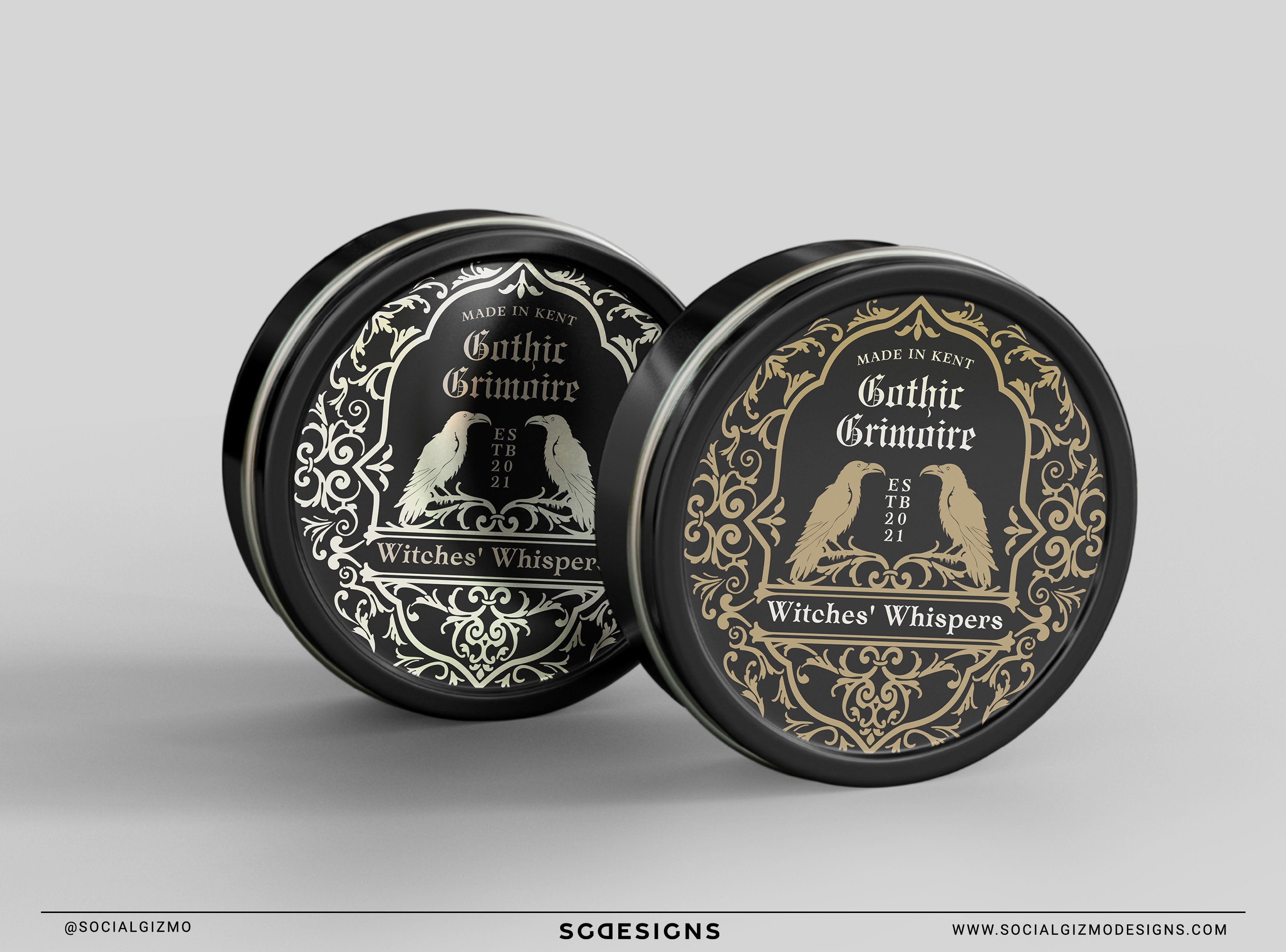 DIY Witchcraft Candle Label Templates, Editable Black Alchemy Candle ...