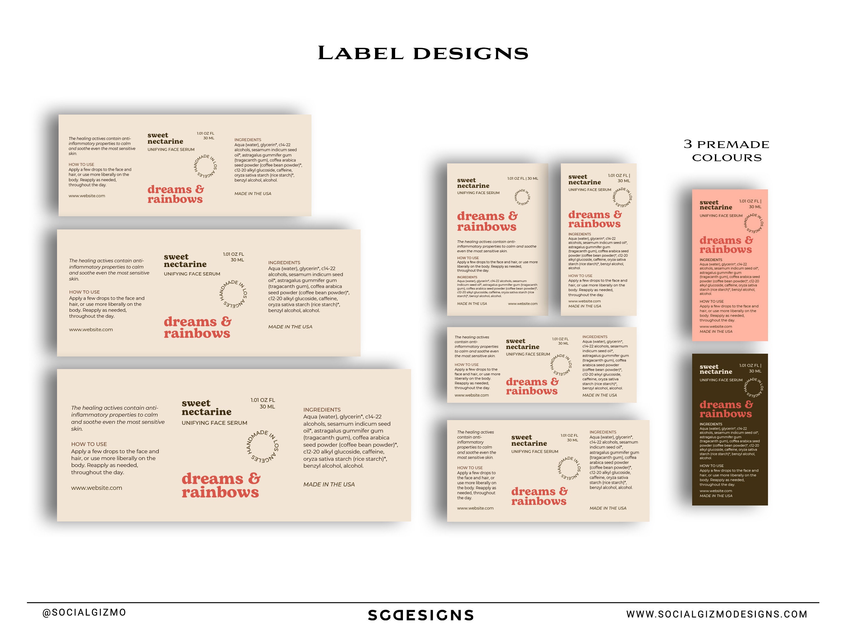 Retro Dropper Label Template Beige Dropper Label Design DIY - Etsy