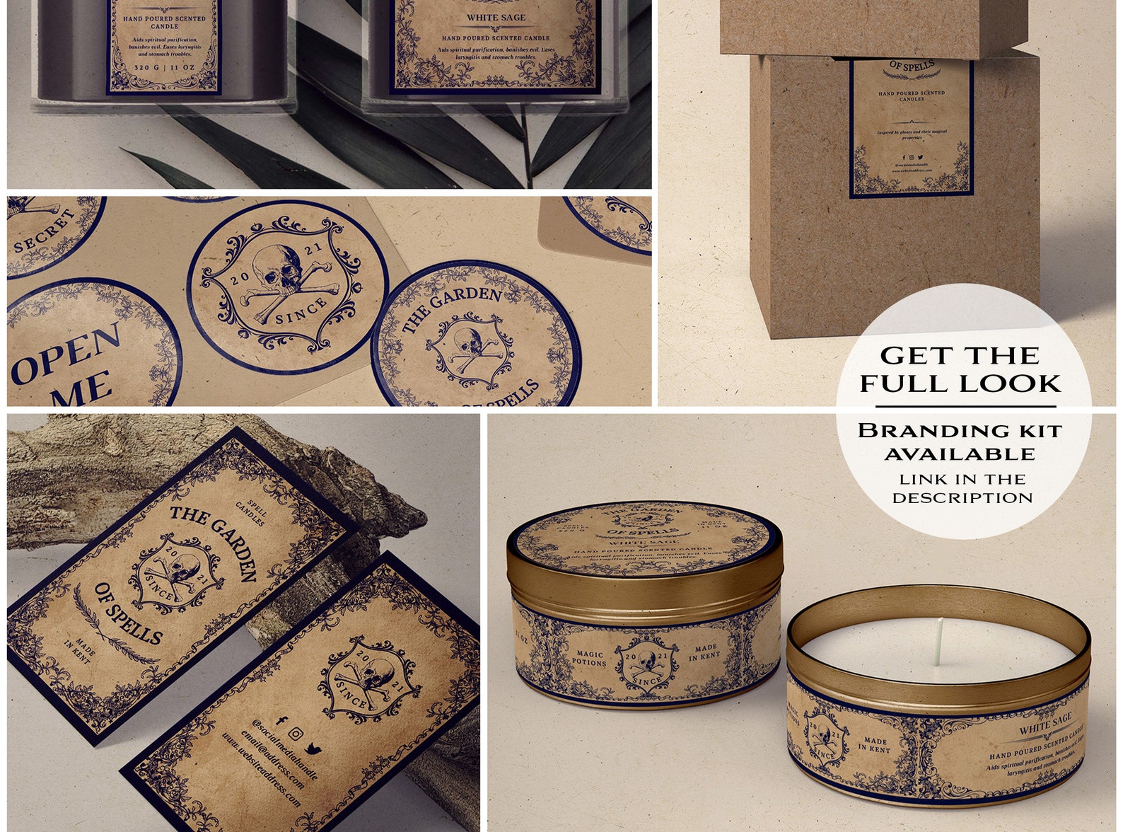 Apothecary Candle Label Templates Editable Vintage Candle - Etsy