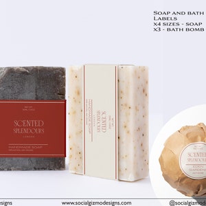 Editable Cosmetic Label, Minimal Label Set Design, Beige Product Label ...