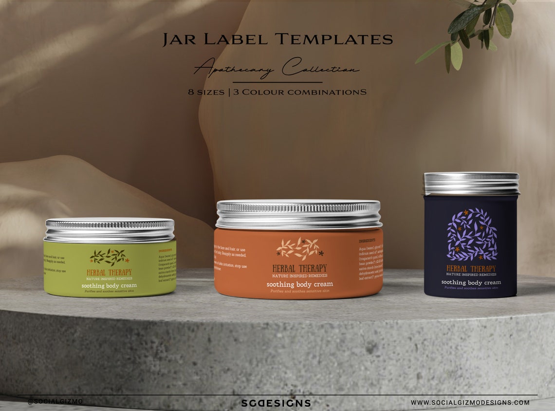 Editable Body Product Jar Label Template Apothecary Jar Label - Etsy UK