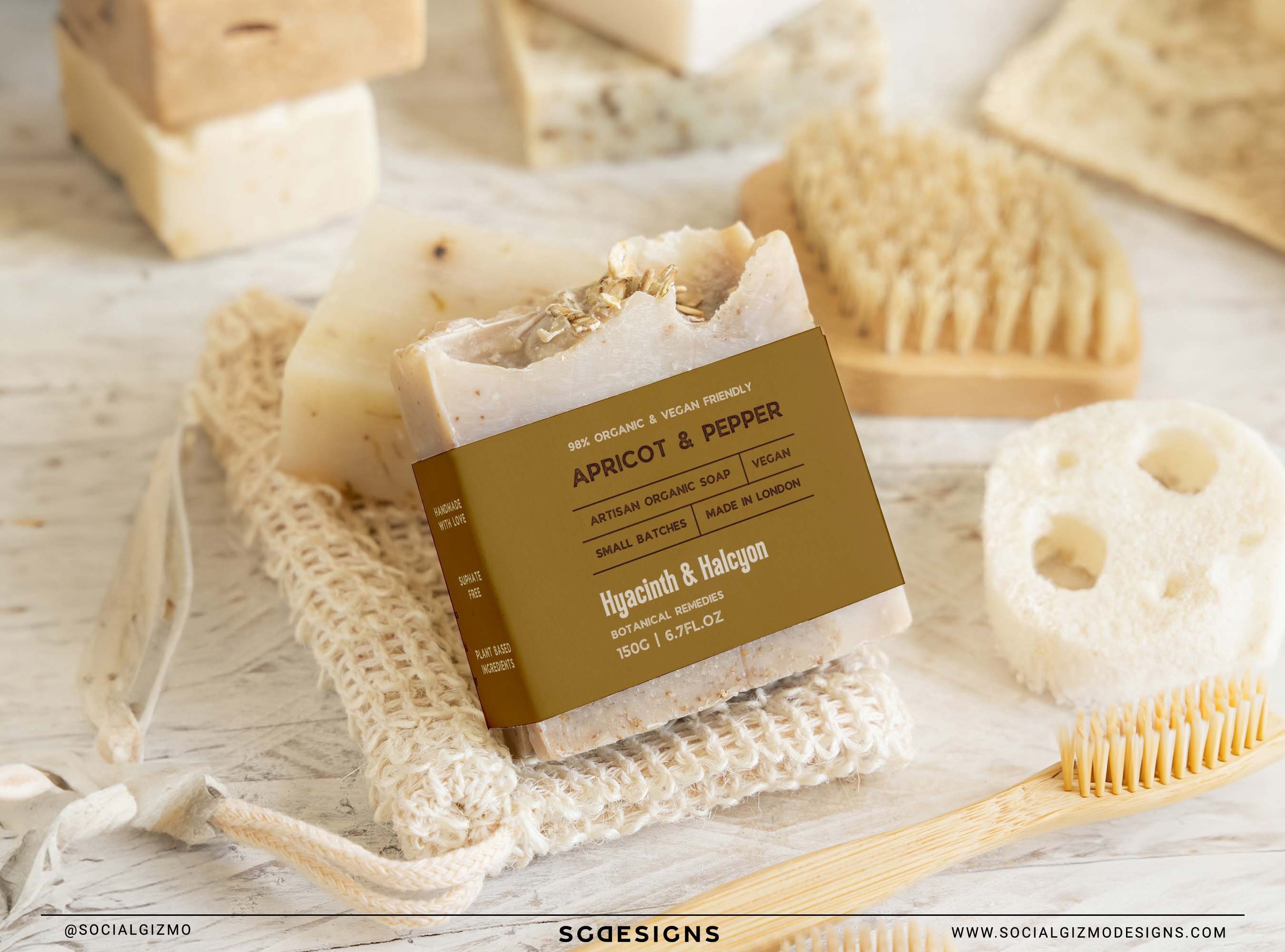 Rustic Soap Label, Apothecary Soap Belly Band Label Template, Editable ...