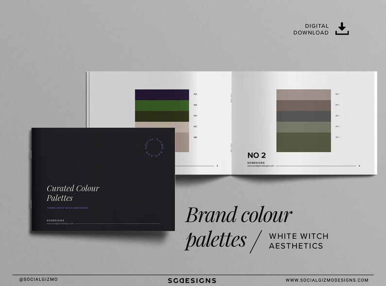 Brand Color Palette, White Witch Color Palette, Witchy Colour Schemes ...