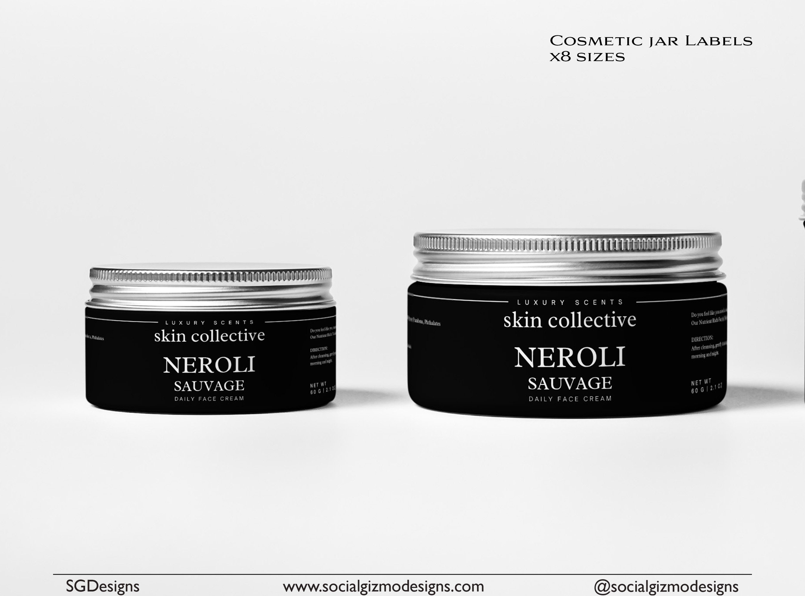 Editable Cosmetic Labels, Modern Label Set Design, Luxury Product Label ...