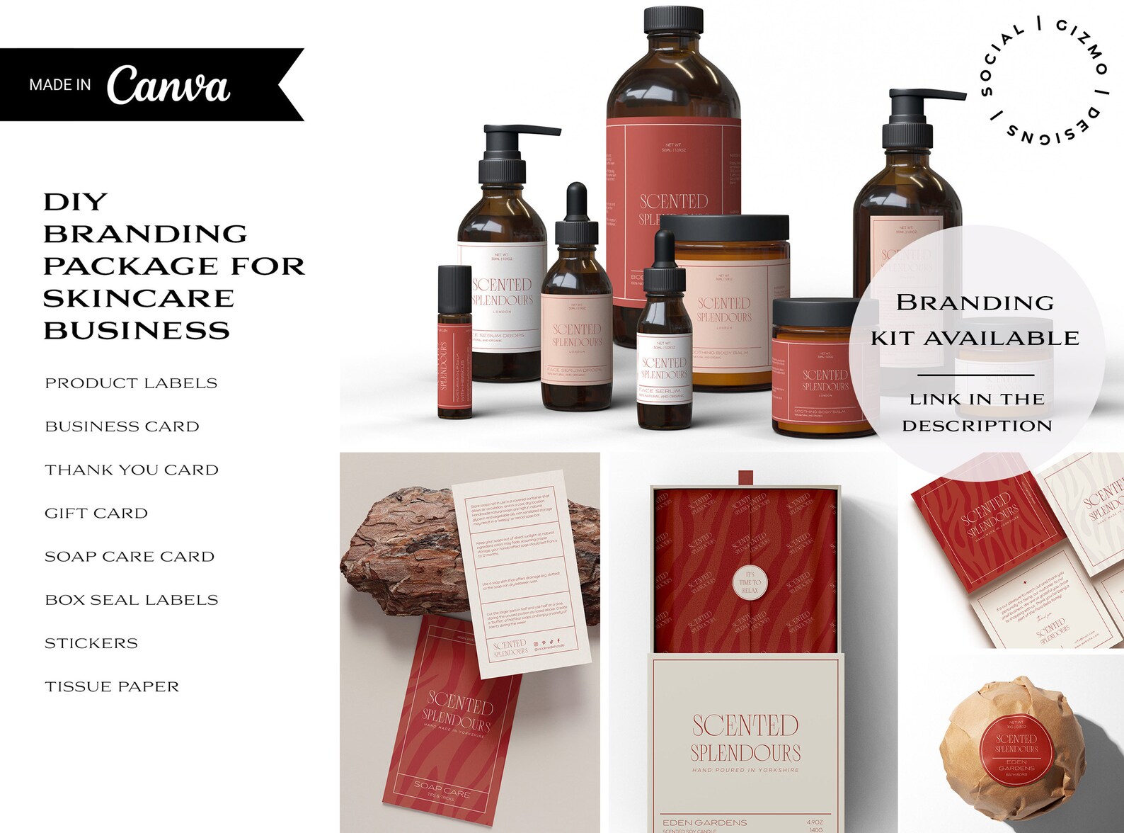 Editable Cosmetic Label Minimal Label Set Design Beige - Etsy