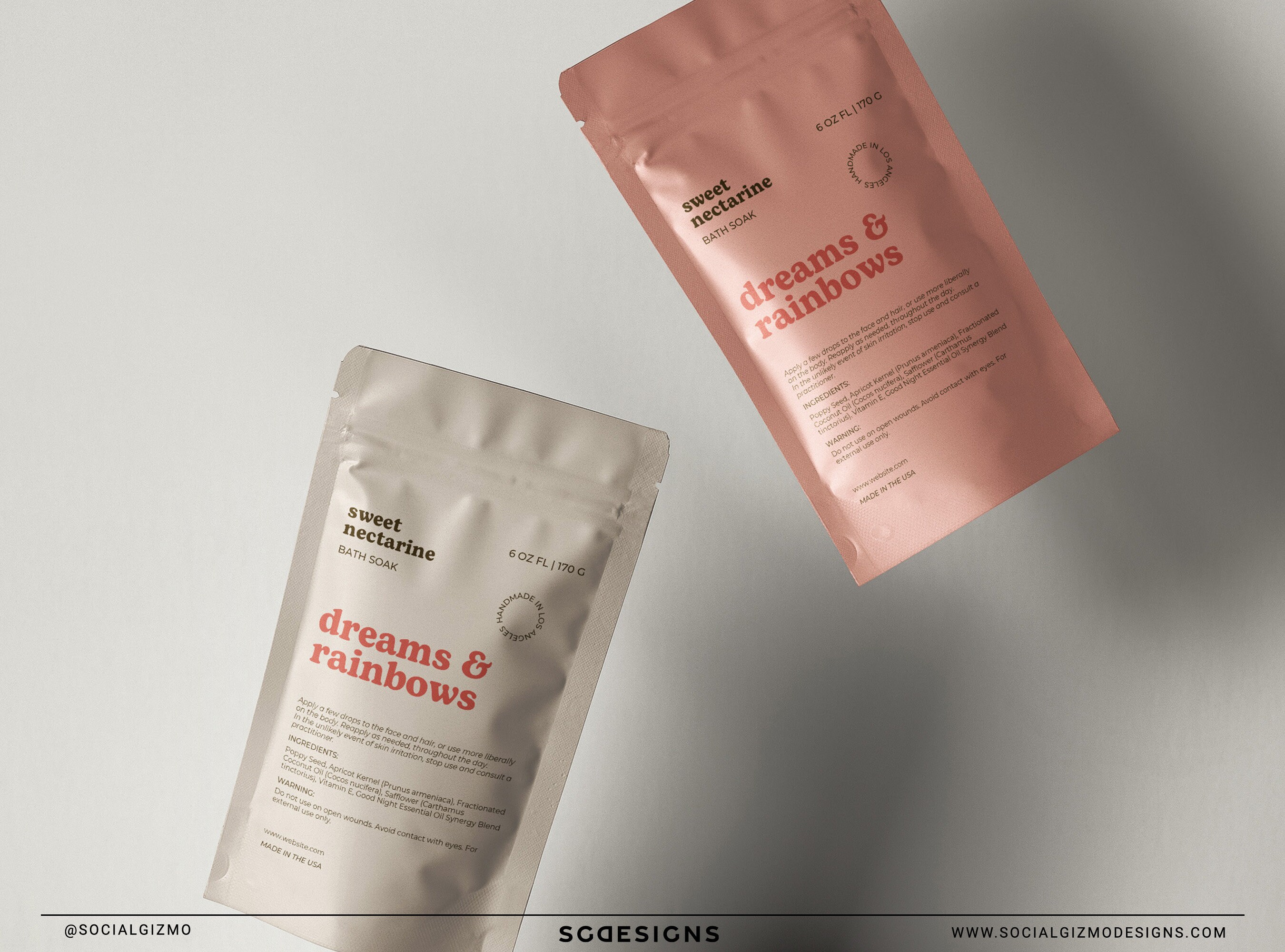 Retro Pouch Label Templates, DIY Pouch Label Template, Fun Retro Pouch ...