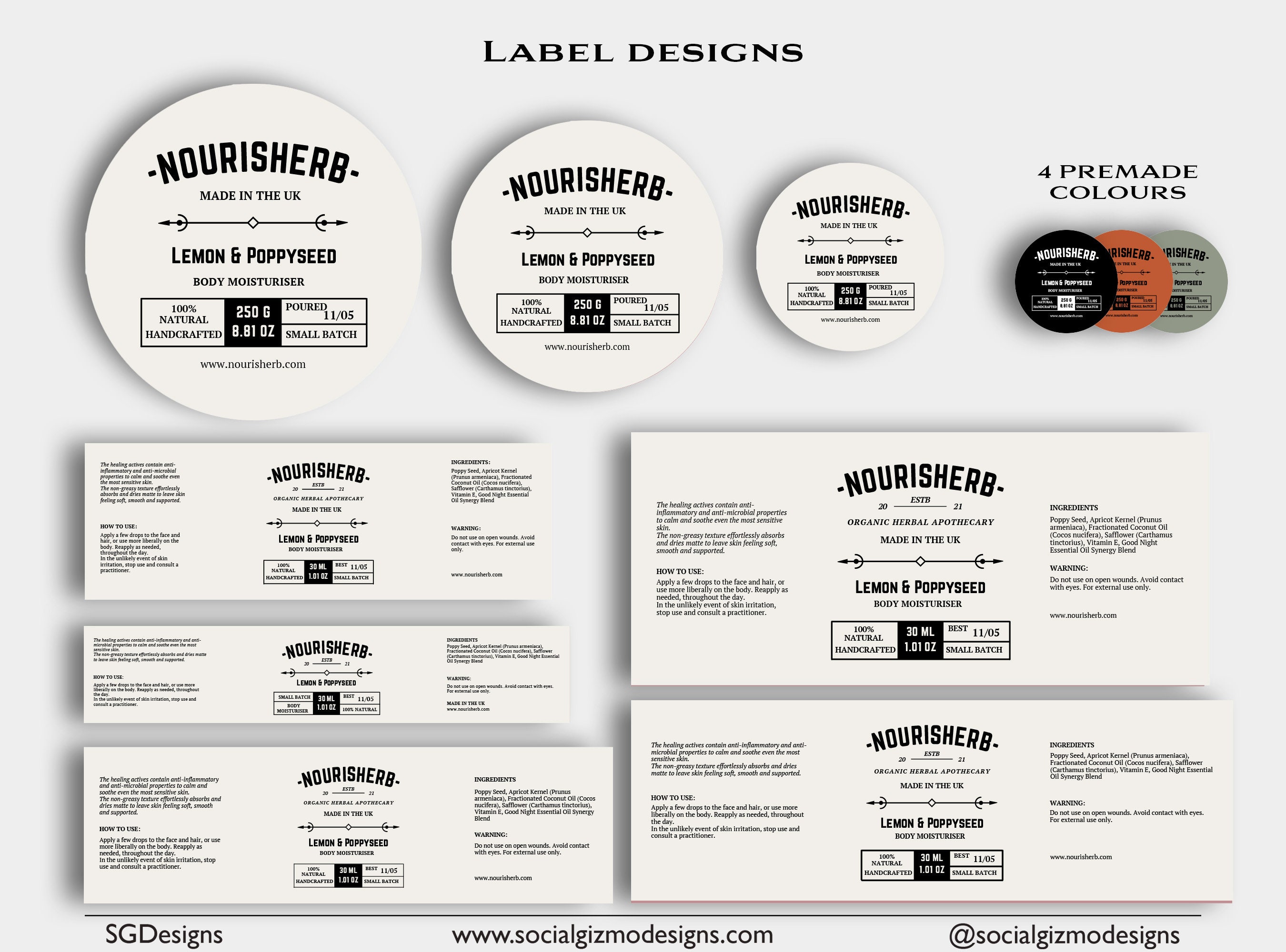 Editable Body Product Labels Black Body Butter Label - Etsy