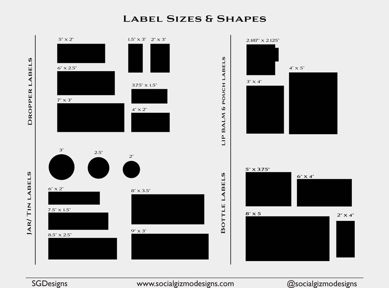 Editable Skincare Labels Modern Beauty Label Templates - Etsy