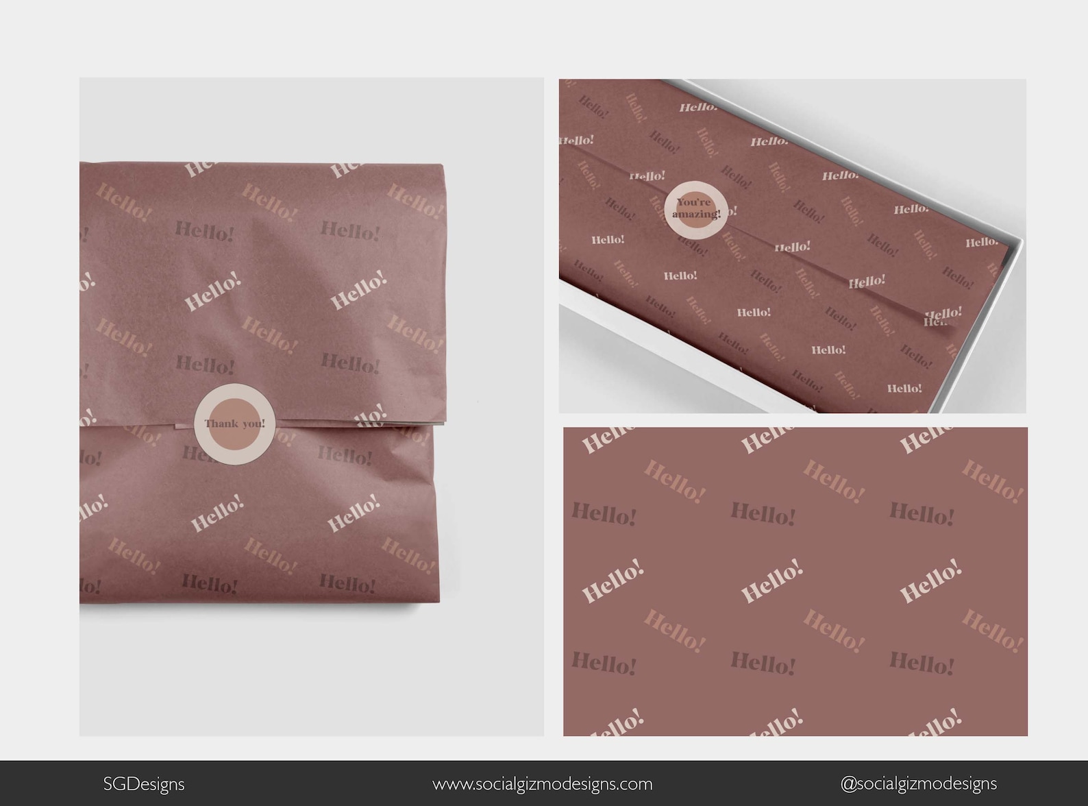 Branded Tissue Paper Digital Pattern Wrapping Paper Design - Etsy