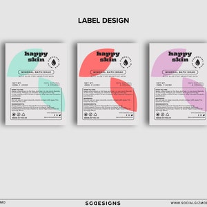 DIY Minimal Retro Pouch Labels, DIY Bath Soak Pouch Label Template ...