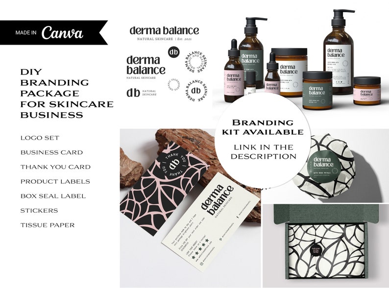 Editable Cosmetic Labels Modern Apothecary Label Set Design - Etsy