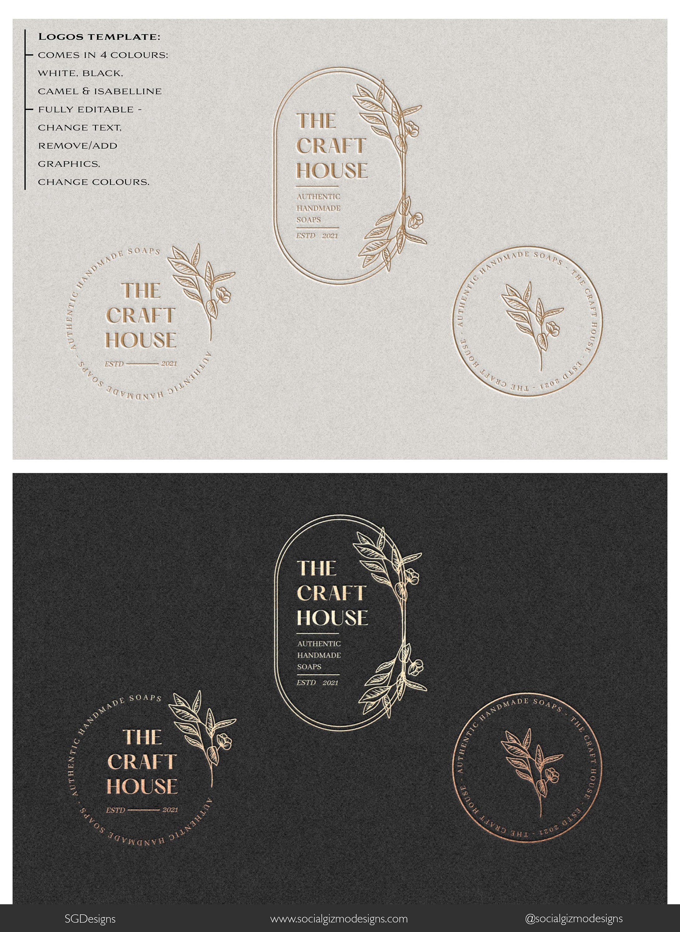 DIY Branding Kit DIY Logo Premade Logo Design Set Full - Etsy UK