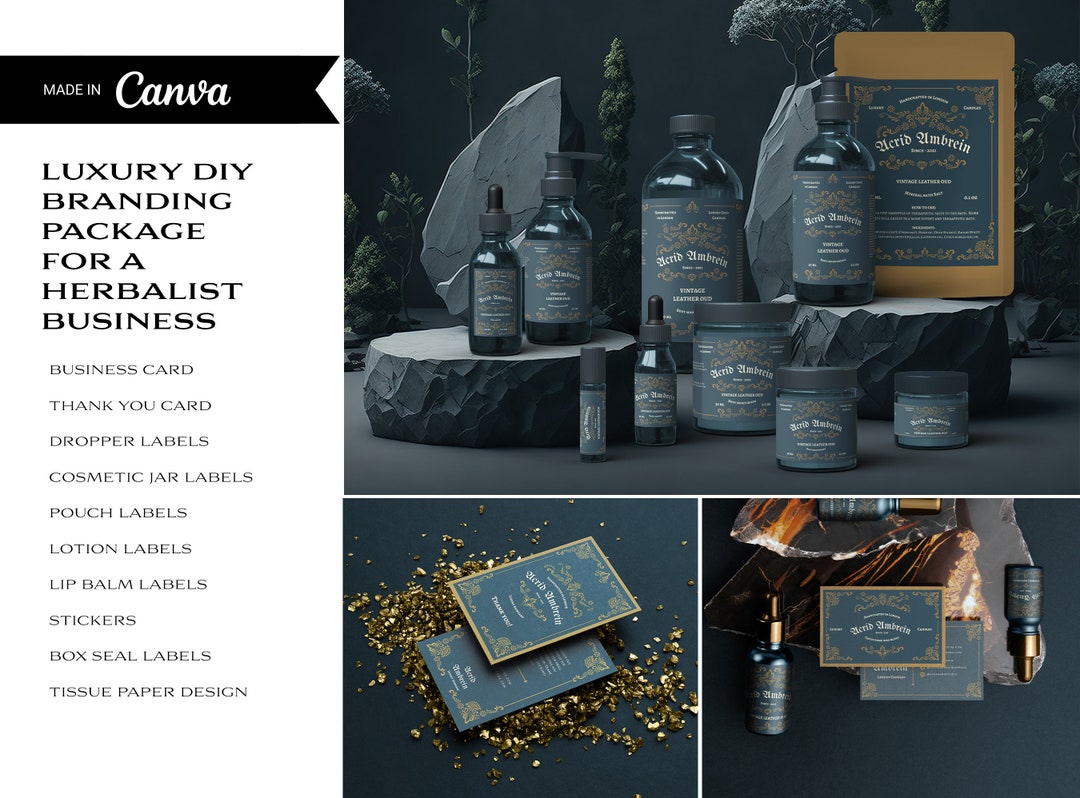 Luxury Alchemy Brand Kit for Witch Business, Apothecary Brand Kit for ...