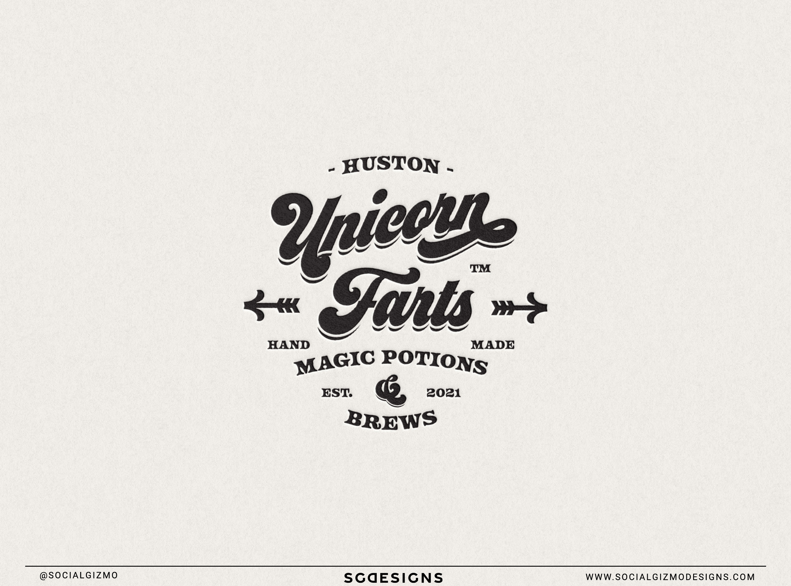 Retro Logo Design Funky Vintage Logo Retro Logo Design for - Etsy