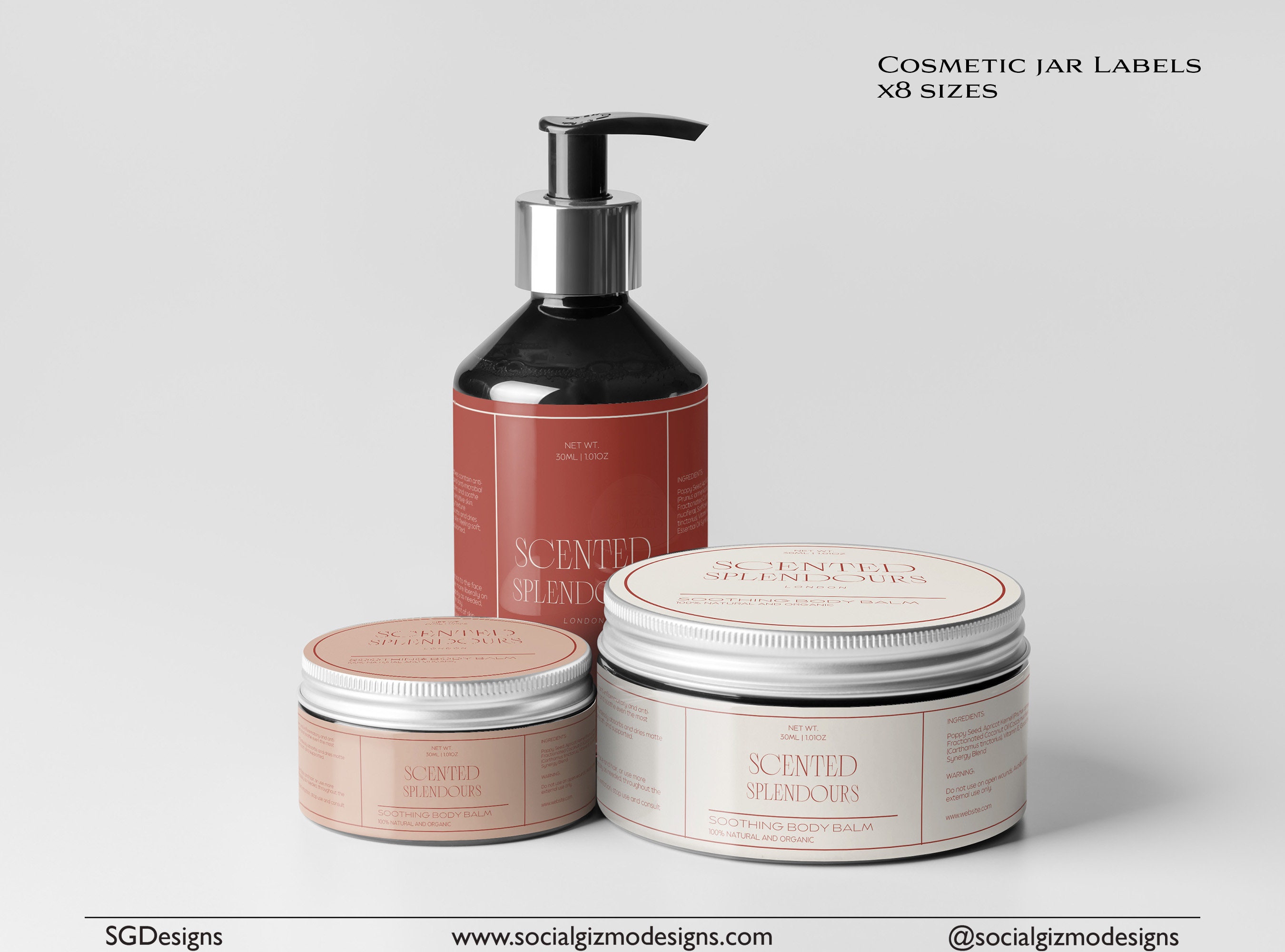 Minimal Skincare Label Template Bundle: DIY Beauty Product Labels ...