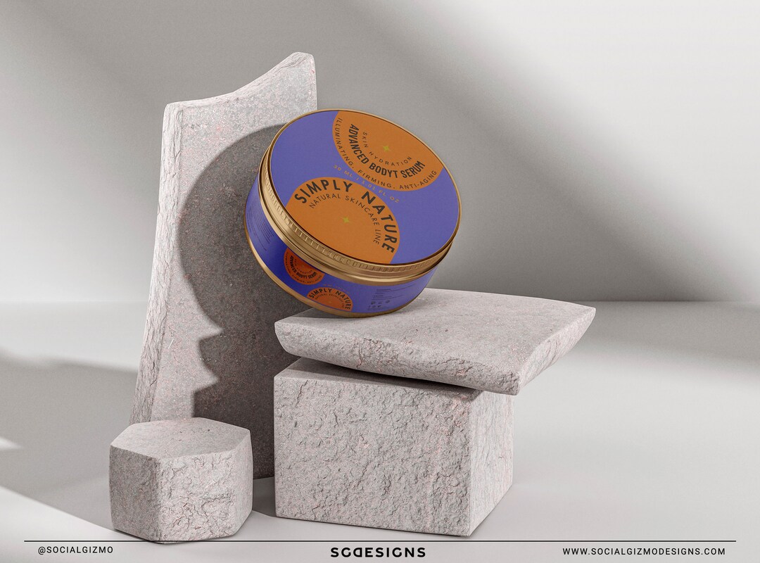 DIY Modern Body Scrub Labels, Editable Bold Skincare Jar Templates ...