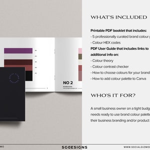 Brand Color Palette, Feminine Brand Color Palette, Sophisticated Colour ...