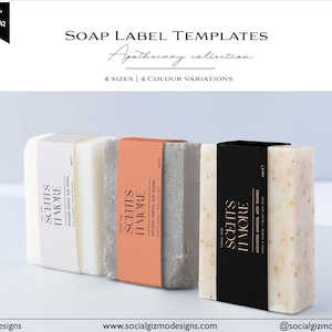 Black Soap Label Template Apothecary Soap Label Editable - Etsy UK