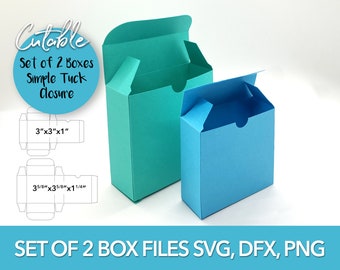 Square Box Template Box SVG for Cricut DFX for Silhouette - Etsy Canada