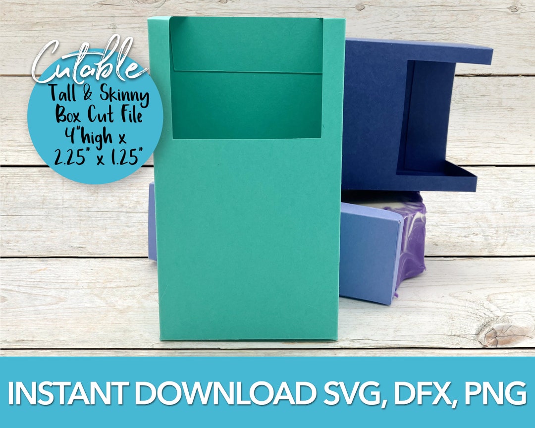 Tall & Skinny Box, Box SVG for Cricut, DFX for Silhouette, Instant ...
