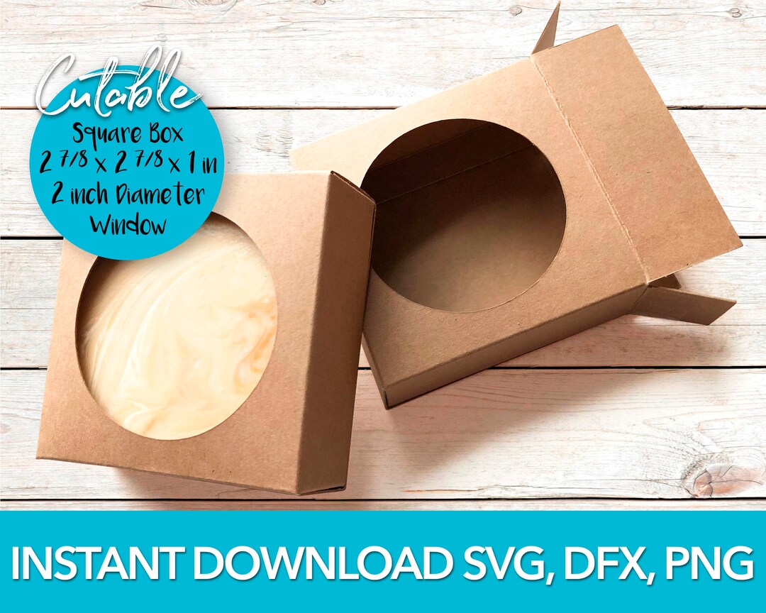 Square Box Template, Box SVG for Cricut, Box File for Silhouette ...