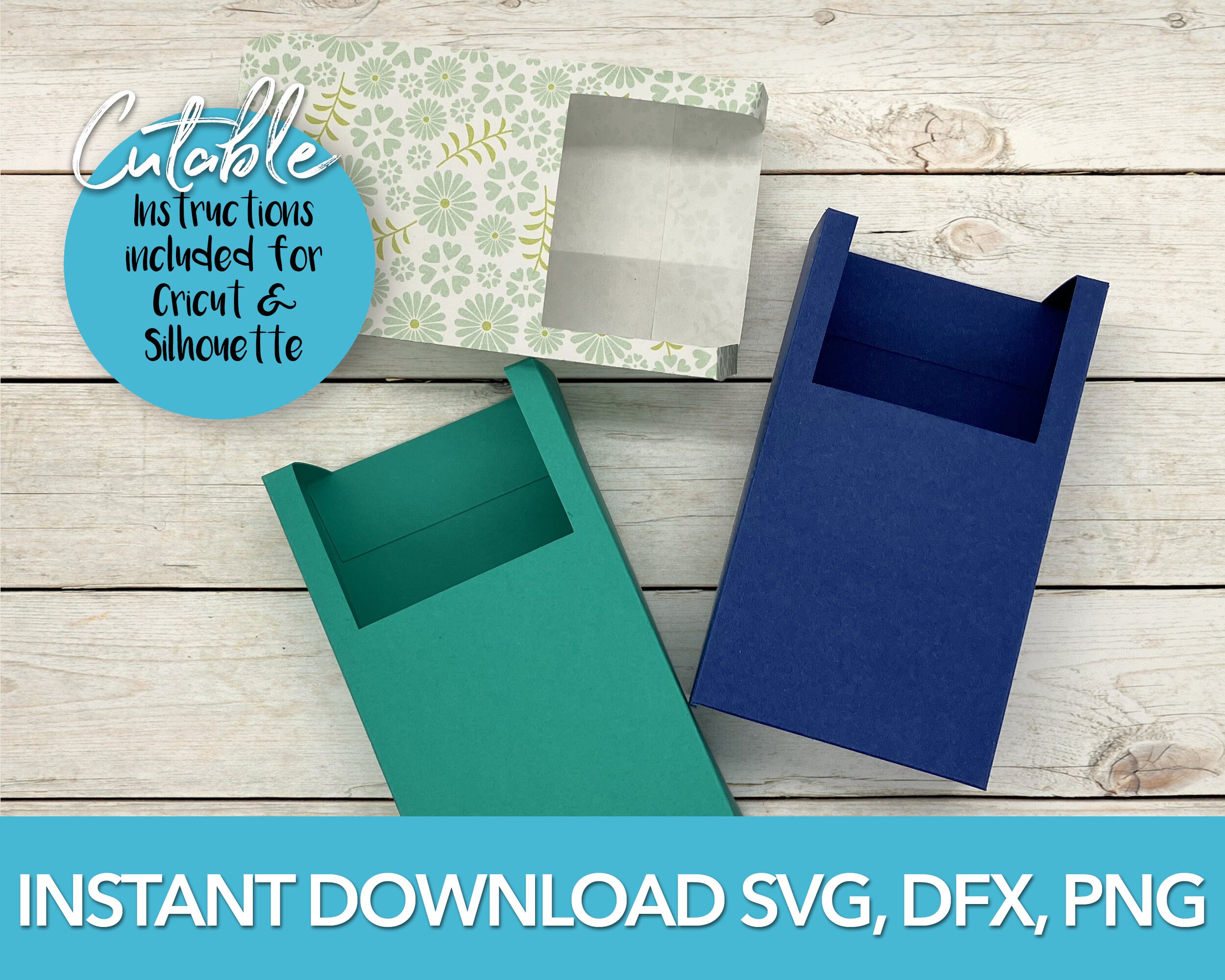 Tall & Skinny Box, Box SVG for Cricut, DFX for Silhouette, Instant ...