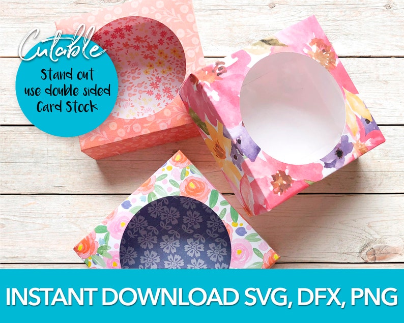 Square Box Template Box SVG for Cricut Box File for - Etsy Canada