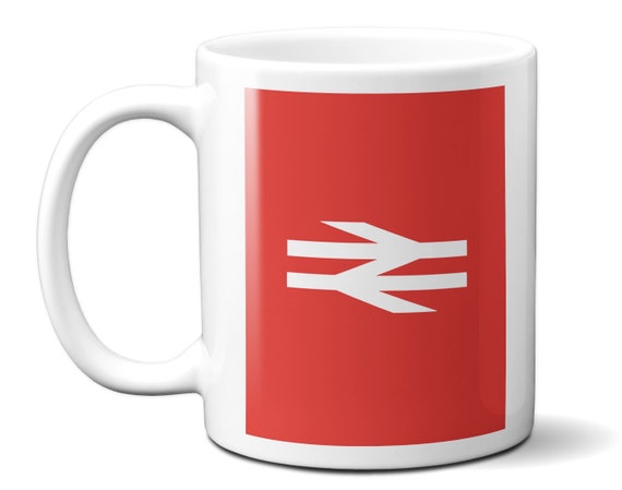 Classic British Rail Logo Red Background - Etsy Ireland