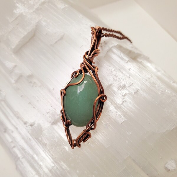 Aventurine Pendant - Etsy