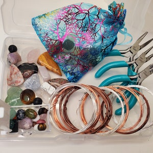 Complete Wire Wrapping Jewelry Kit DIY Jewelry Making Set With Tools ...