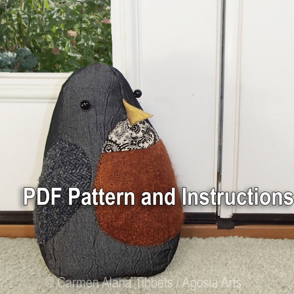 Stuffed Bird Pattern - Etsy