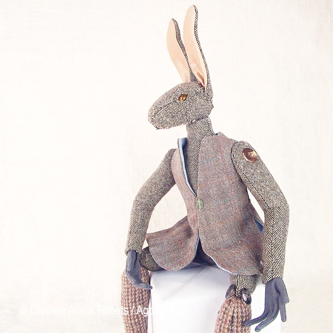 Janero the Jackrabbit Artdoll Pattern and Tutorial DIY - Etsy Canada