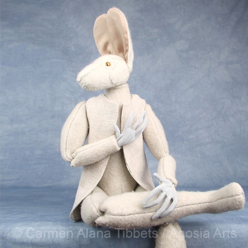 Large Janero the Jackrabbit Artdoll Pattern and Tutorial - Etsy