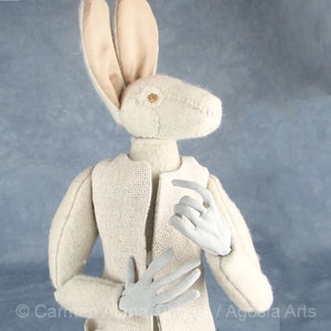 Large Janero the Jackrabbit Artdoll Pattern and Tutorial | Heirloom ...