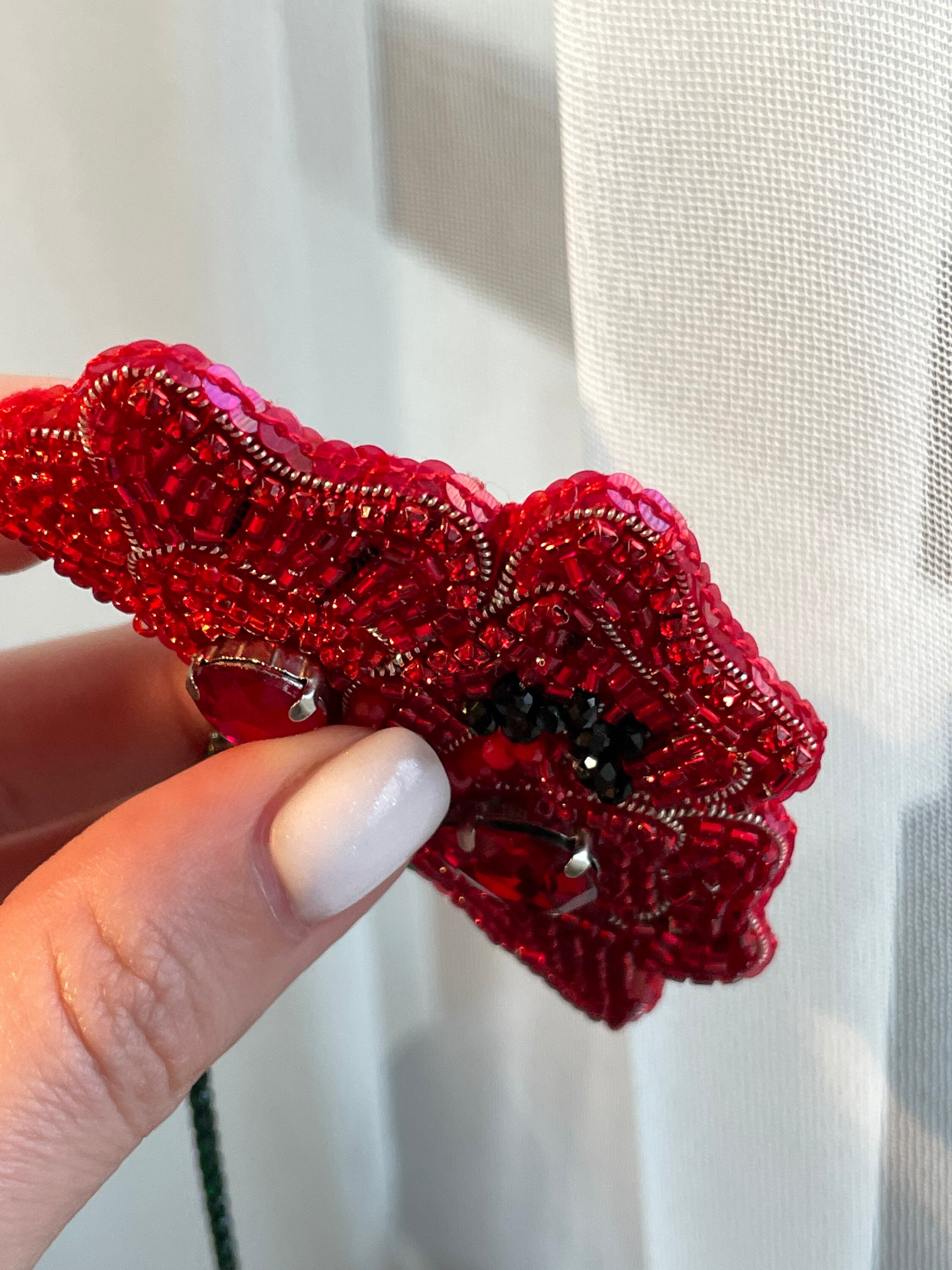 Handmade Brooch Red Poppy Summer Jewelry Flower Poppy Red - Etsy UK