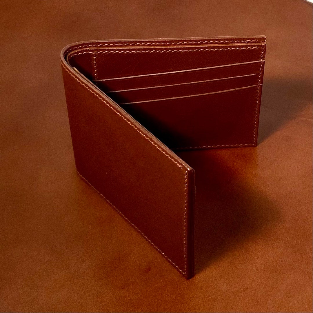 Leather Bifold Wallet - Etsy