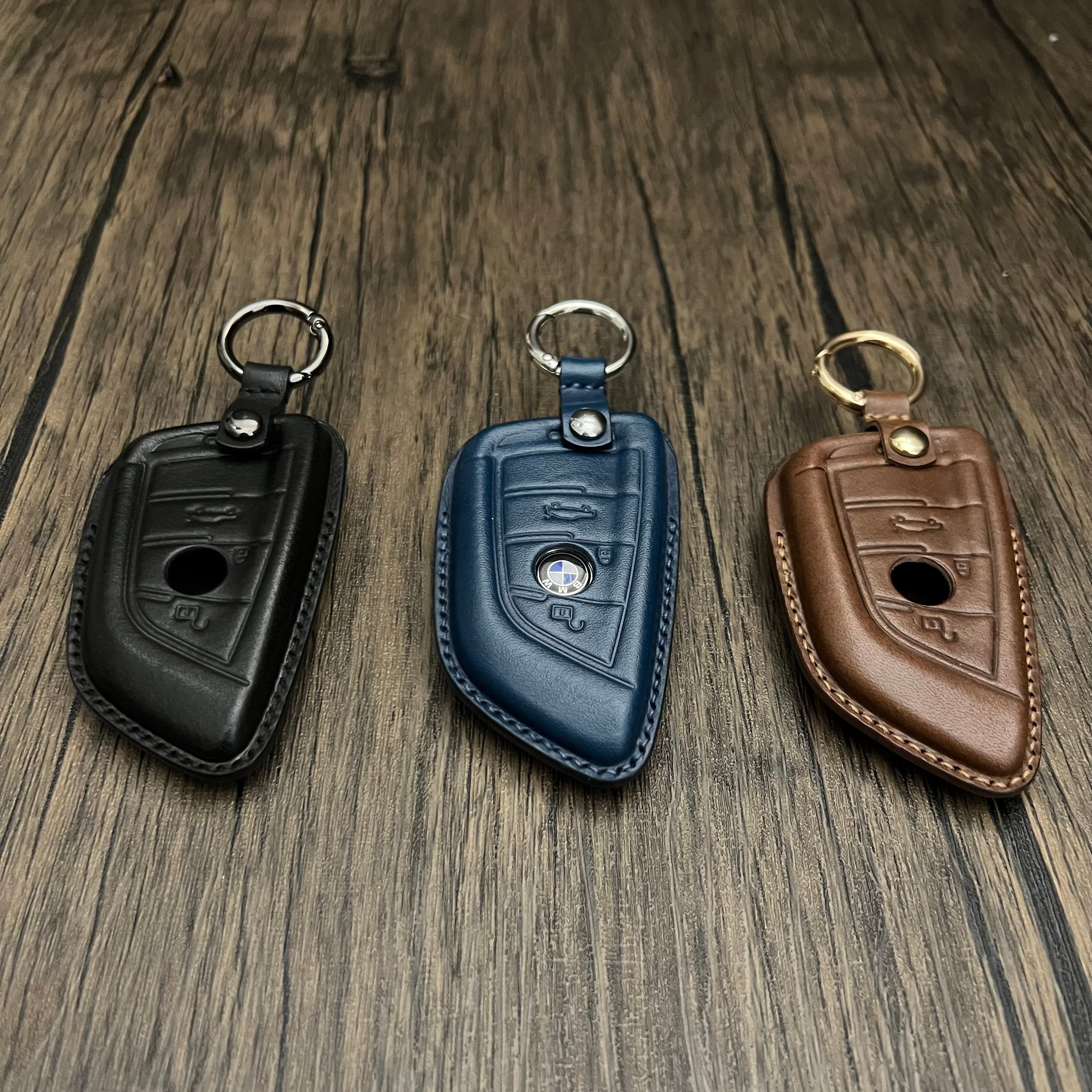 BMW Leather Key Fob Keychain Car Key Accessories BMW Blade BLACK - Etsy