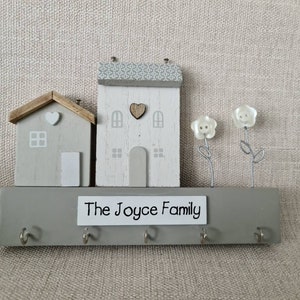 Personalised Wooden Key Holder, Perfect Couples or Family Present ...