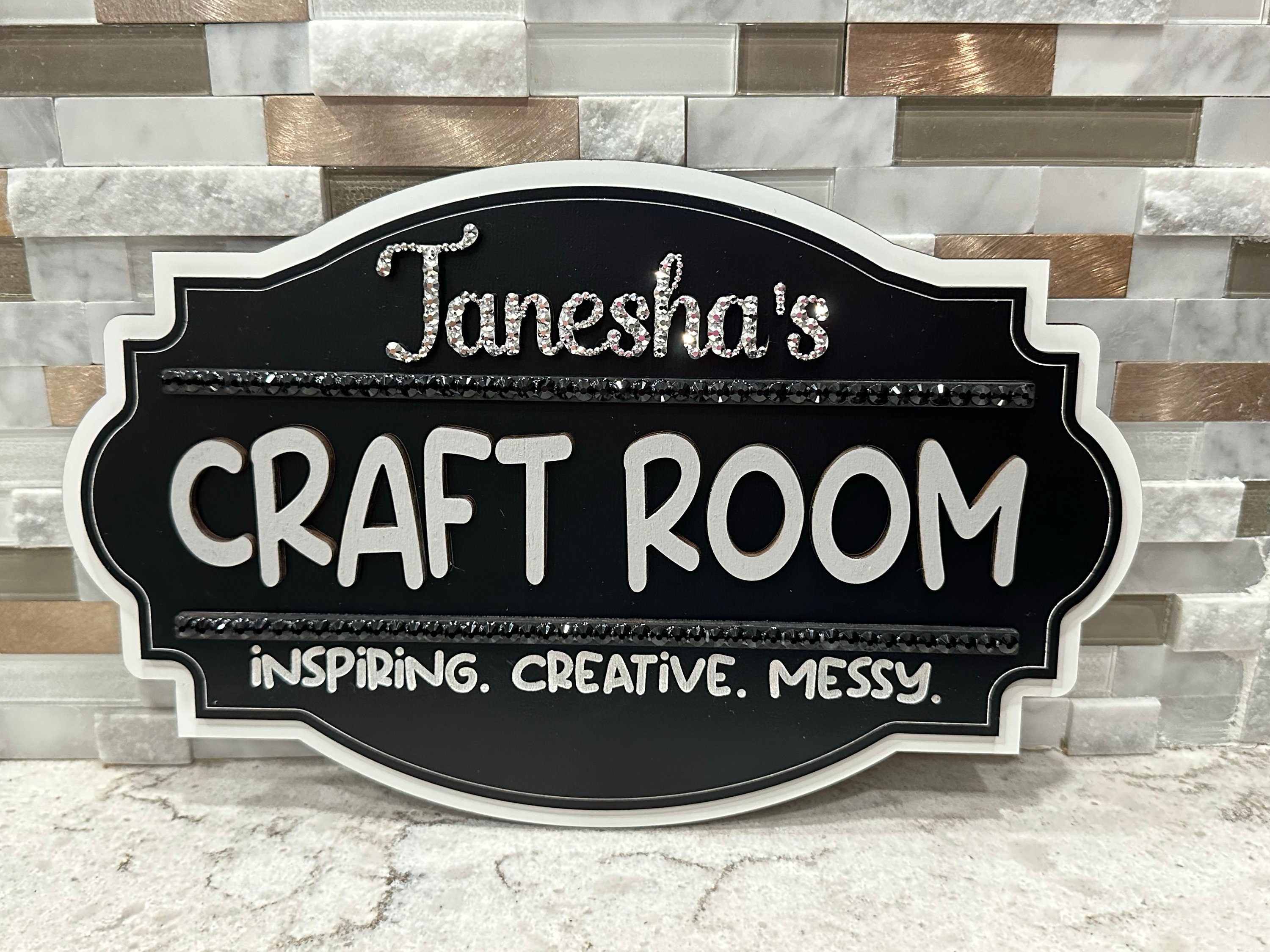 Craft Room Sign/personalized Craft Room Sign/she Shed Sign/craft Area ...