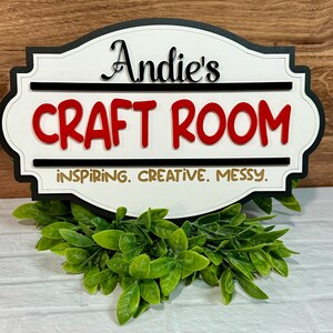 Craft Room Sign/personalized Craft Room Sign/she Shed Sign/craft Area ...