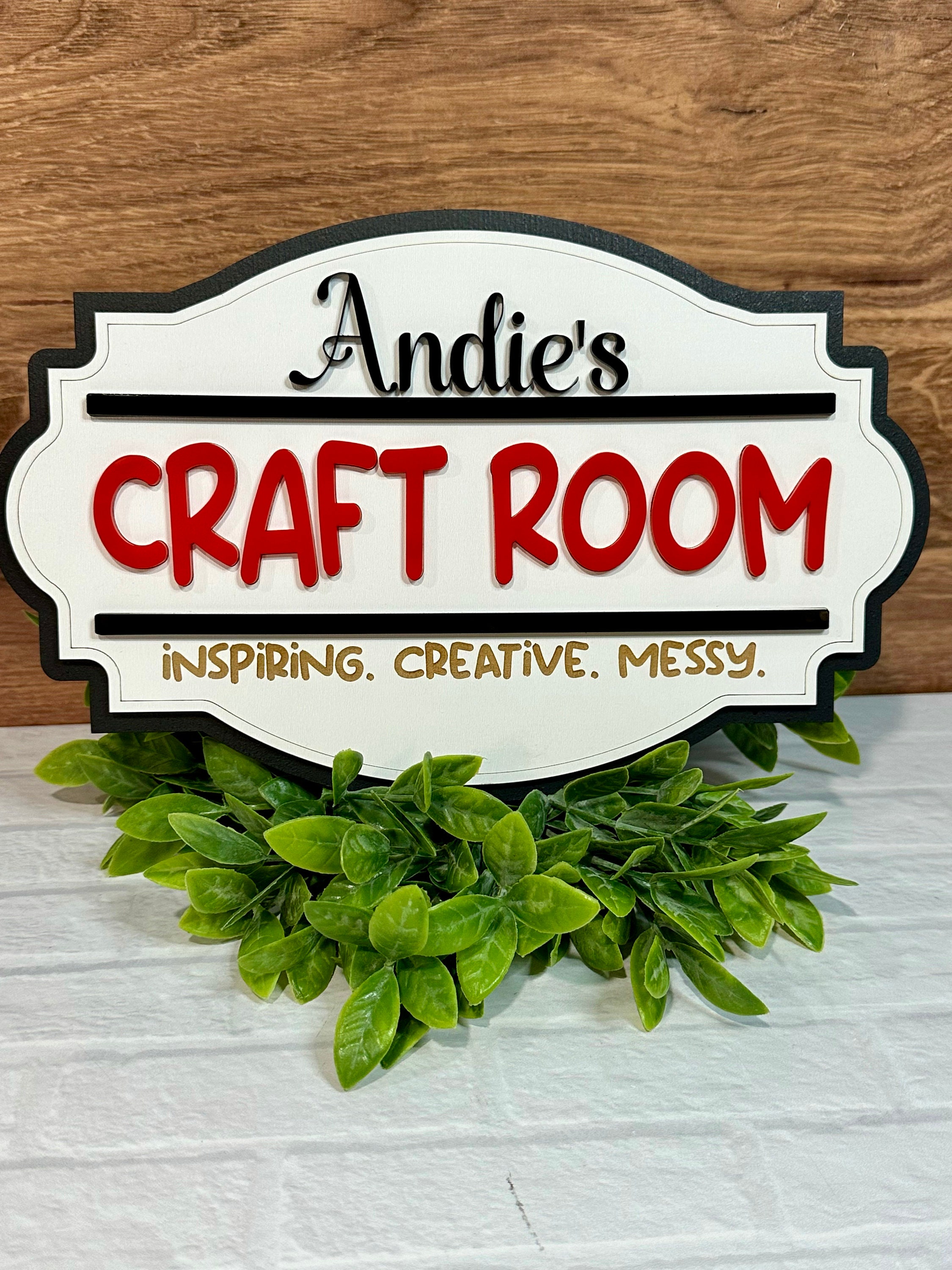 Craft Room Sign/personalized Craft Room Sign/she Shed Sign/craft Area ...