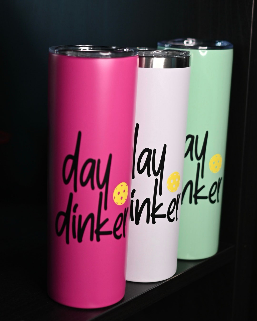 DAY DINKER PickleBall Skinny Becher, Pickle Ball Becher, PickleBall ...